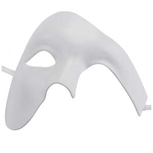 Accessories | Phantom Of The Opera Half Man Face White Mask Nwt | Poshmark